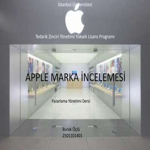 Apple Marka Sunumu - Marka İmajı | PPTX