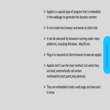 Applet in JAVA | PPTX