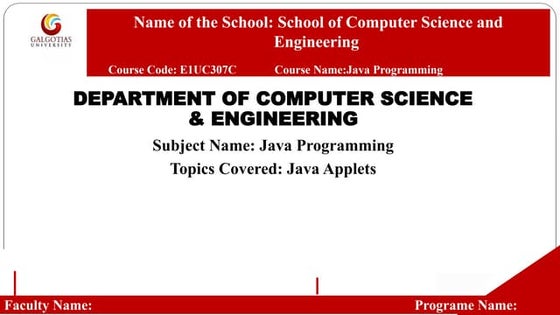 Applets In Java Ppt