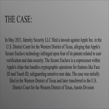 APPLE vs Identity security 2.pdf APPLE vs Identity security | PDF