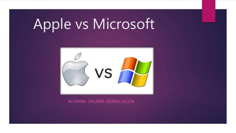 Apple vs microsoft