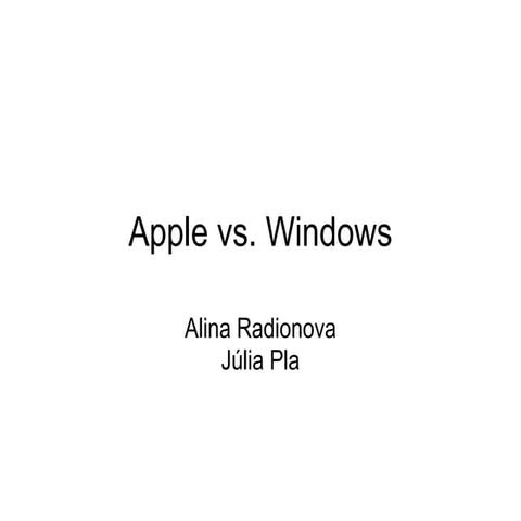 Apple vs windows | PDF