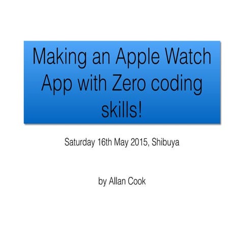 Apple Watch Development for Beginners | PDF