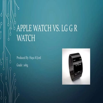 Apple watch vs. LG G R watch | PPT