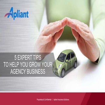 Apliant 5 expert_tips_to_grow_agency | PPTX