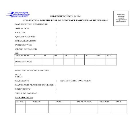 Application form admin | PDF