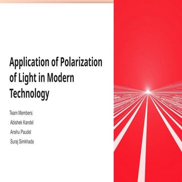 Polarization of Light | PPTX