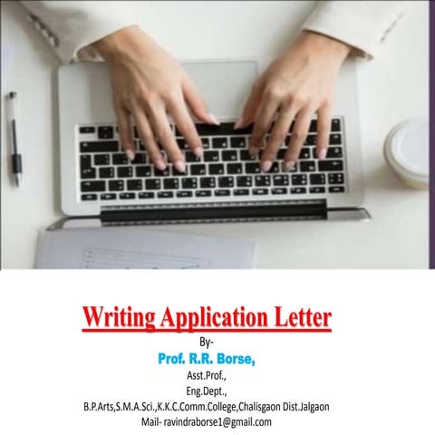 Writing Application Letter | PPTX