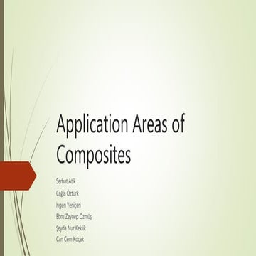 Application areas of composites | PPT