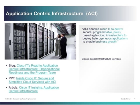 Cisco Application Centric Infrastructure | PPTX