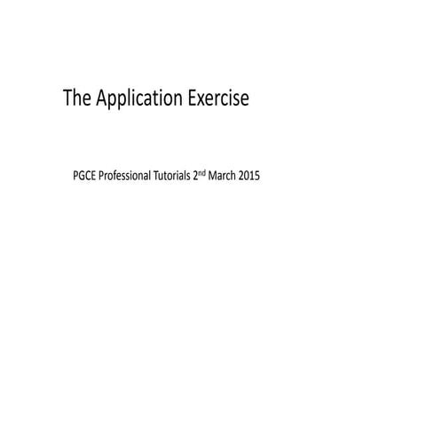 Application Exercise | PPTX
