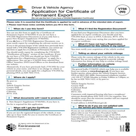 Application for certificate of export | PDF