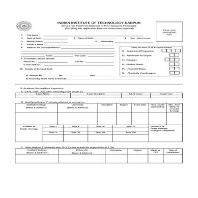 Application form | PDF