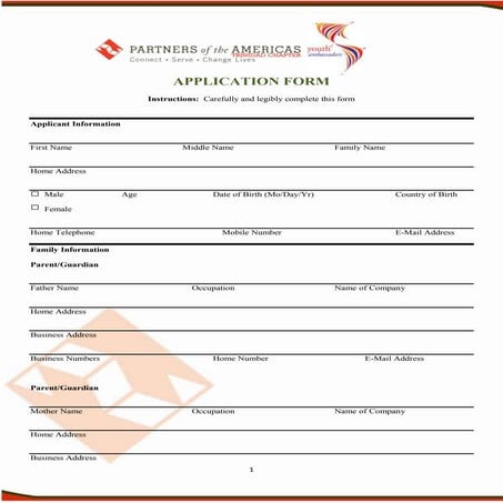 Application form | DOCX