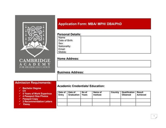 Application form for_faculty | PDF