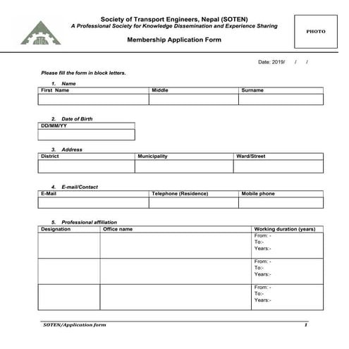 Application form | PDF