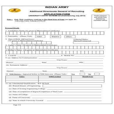 Application for ues | PDF