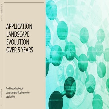 Editable version of the Evolution of the Applicatipn Landscape | PPTX