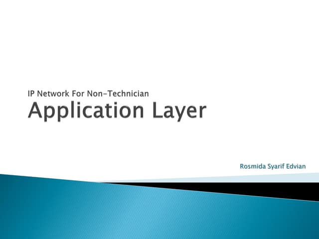 Introduction to the osi 7 layer model