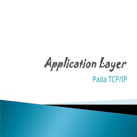 Application Layer osi dalam jaringan komputer | PPT