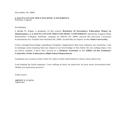 Application Letter | DOCX