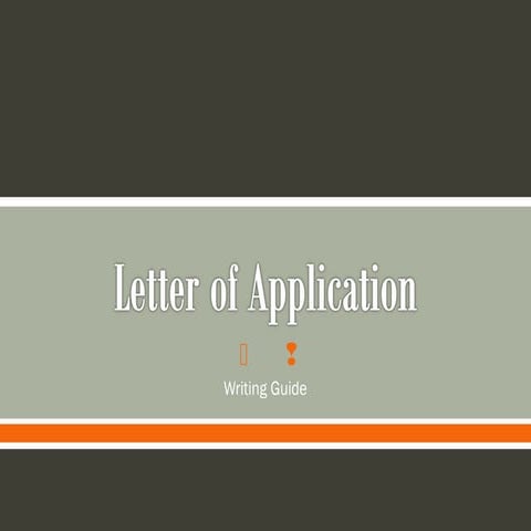 Application letter | PPT