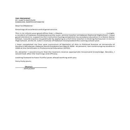 Application letter | DOCX