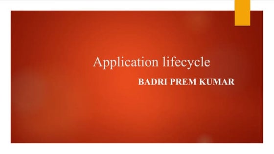 CDA4411: Chapter 10 - Application Development | PPT