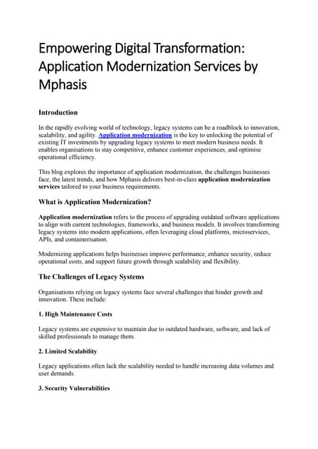 What is Application Modernization? A Comprehensive Guide.pptx