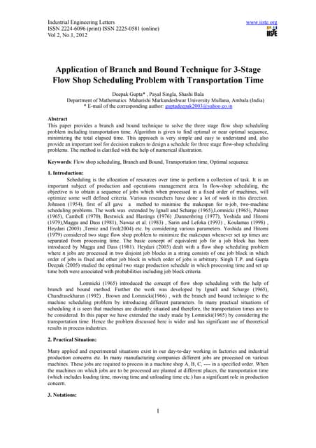 Assembly Line Balancing -Example | DOCX