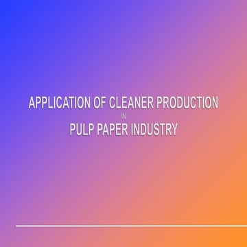 APPLICATION OF CLEANER PRODUCTION.pptx