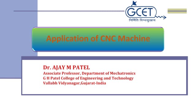 Manufacturing Process On CNC & VMC Machine | PPTX