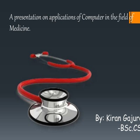 Computer Applications in Health Care | PPT
