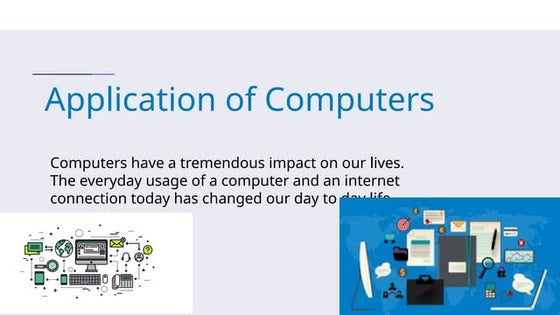 APPLICATIONS OF COMPUTER | PPTX | Computer Animation | Computer ...