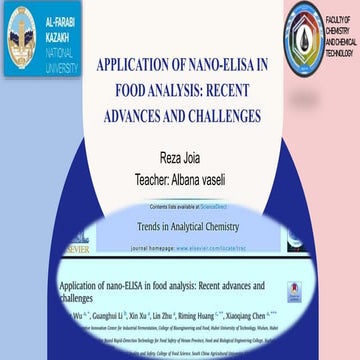 Application of ELISA in food analysis.pptx