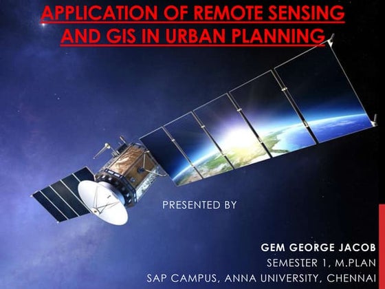 Remote Sensing PPT | PPT