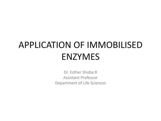 Methods of enzyme isolation and purification | PPTX