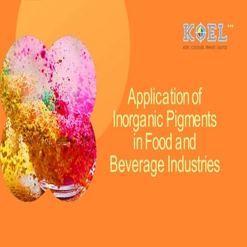 Application of inorganic pigments | PPTX