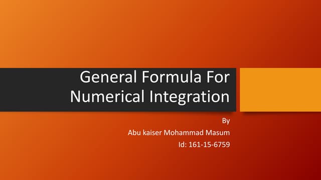Gauss Forward And Backward Central Difference Interpolation Formula | PPTX