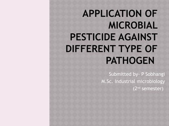 Bio-insecticides | PPTX