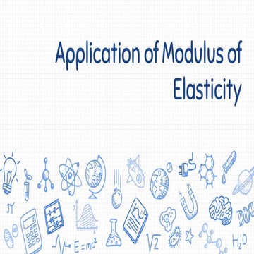 Application Of Modulus Of Elasticity.pptx