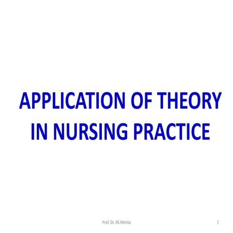 Metaparadigm of Nursing Theories | PPTX