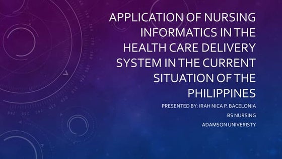 History of nursing informatics in the philippines | PPT
