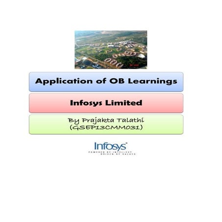 Organizational Behavior - Infosys Limited | PDF