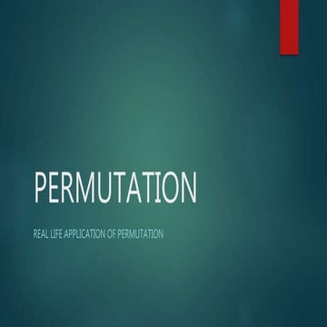 Permutations & Combinations | PPT