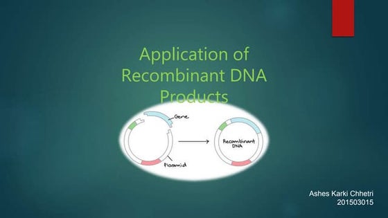 Application of rDNA Technology .pdf