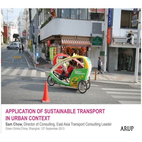 Application of Sustainable Transport in Urban Context | PDF