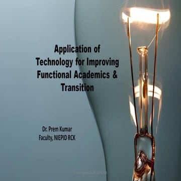 Application of Technology for Improving Functional Academics.pptx
