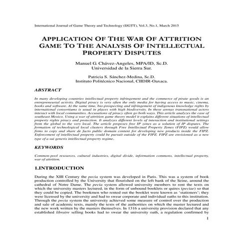 Application of the war of attrition | PDF