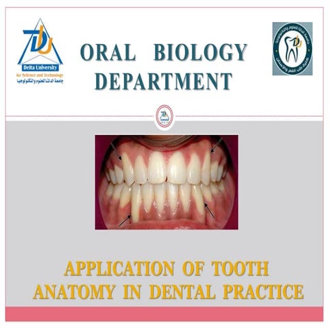 Application of tooth anatomy in denta practice | PPTX